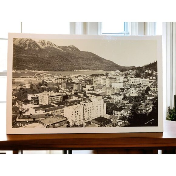 Other | Vintage Juneau Alaska 193stown View West Water Pond Real Photo ...
